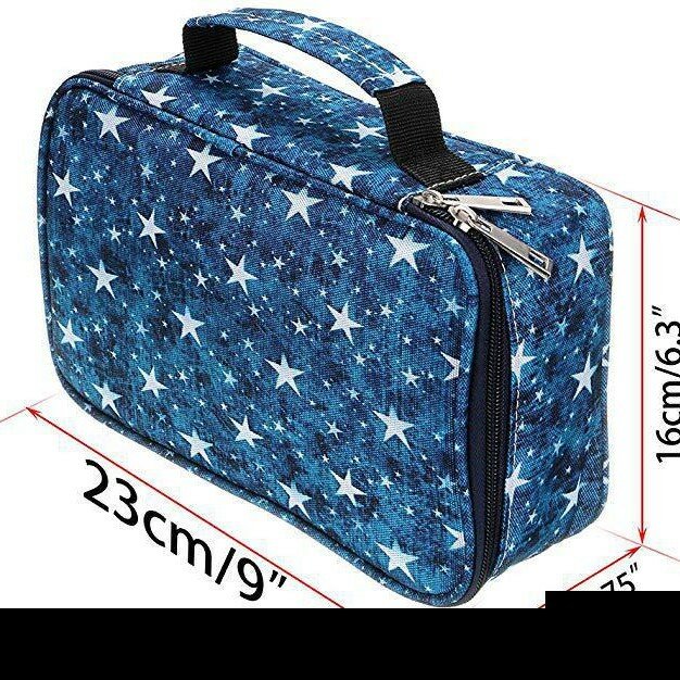 2026 Новейший кросс-бордерный пенал с 72 отверстиями для цветных карандашей и акварельных ручек, многофункциональный пенал с отстегивающимся ремнем, портативная канцелярия