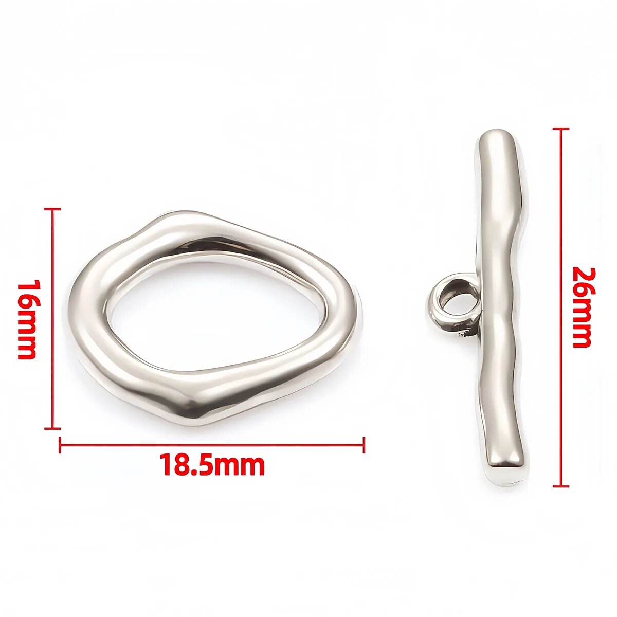OT застежка из нержавеющей стали V-REX, Steel Color