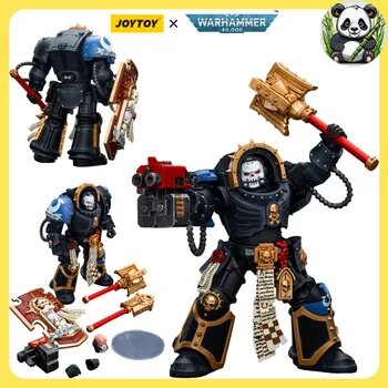 Фигурки героев JOYTOY x Warhammer 40,000 1/18 Ultramarines Chaplain in Terminator Armour фигурки героев подвижные игрушки