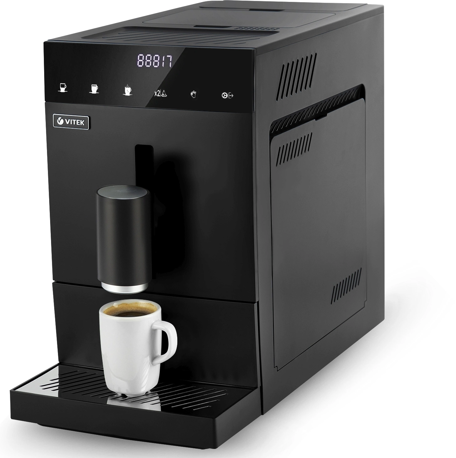 Кофемашина автоматическая Metropolis Vitek VT-8700, черный