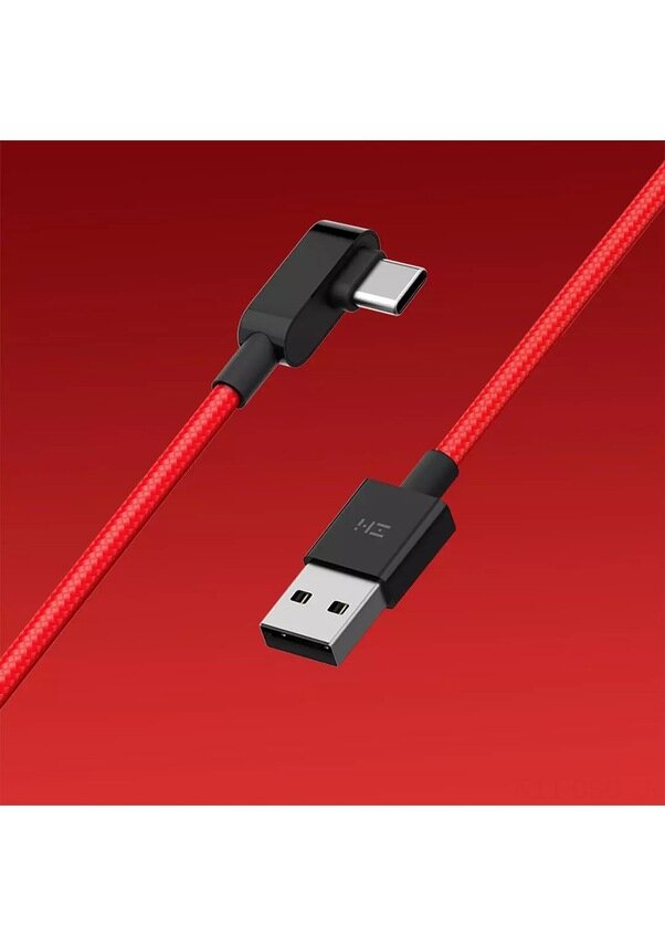 Кабель ZMI USB-C для быстрой зарядки и передачи данных, 3 А, 1 м, красный, с полипропиленовой оплеткой, светодиодной подсветкой, магнитным держателем, совместим с S8/Note8