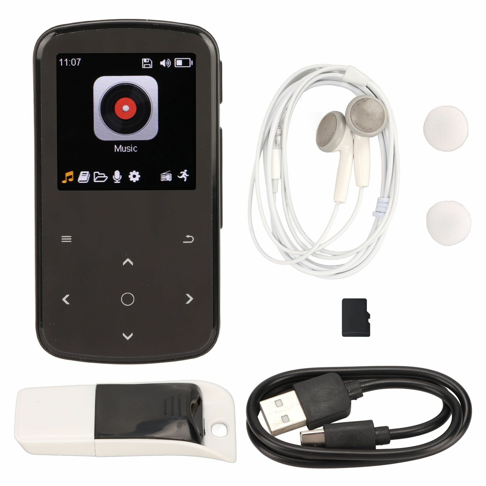 M9 Bluetooth спортивный MP3-плеер Многофункциональный Smart Touch Control Hi-Fi звук без потерь мини-зажим MP3-плеер 64 ГБ