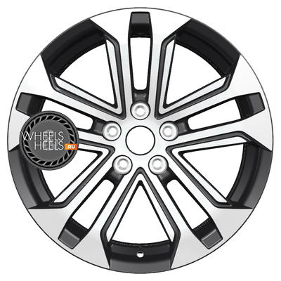 Диск автомобильный литой Khomen Wheels KHW1803 (Kodiaq/Tiguan) 18x7 5x112 et43 dia57.1 Black-FP