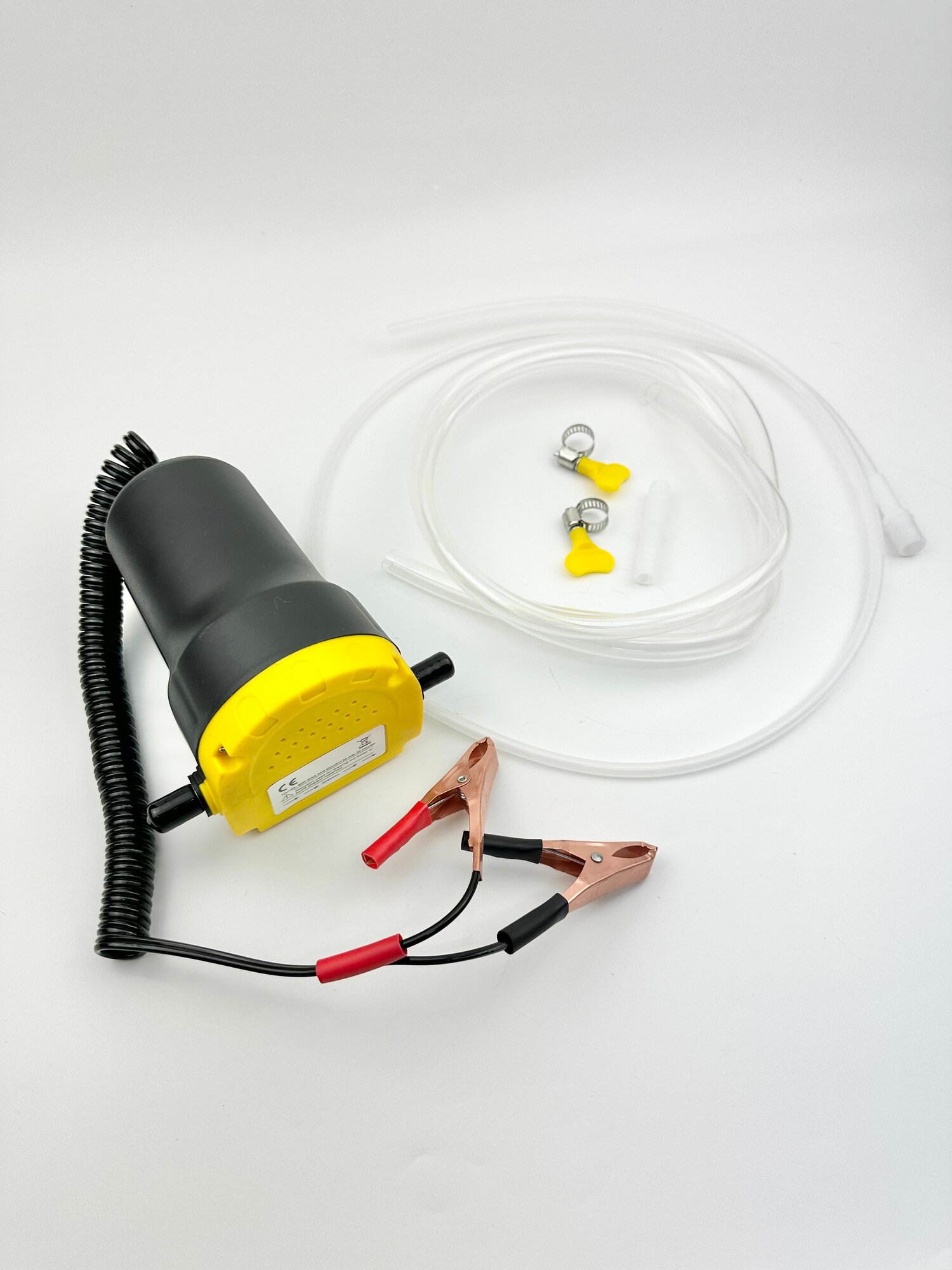 Насос для откачки масла через щуп и топлива 12V -5А, 60 W, 3л/мин с зажимами крокодилами