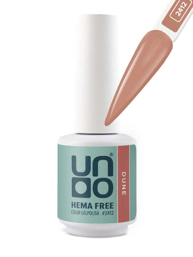 UNO, HEMA FREE, Гель-лак 2412 Дюна - Dune, гипоаллергенный, 10 г