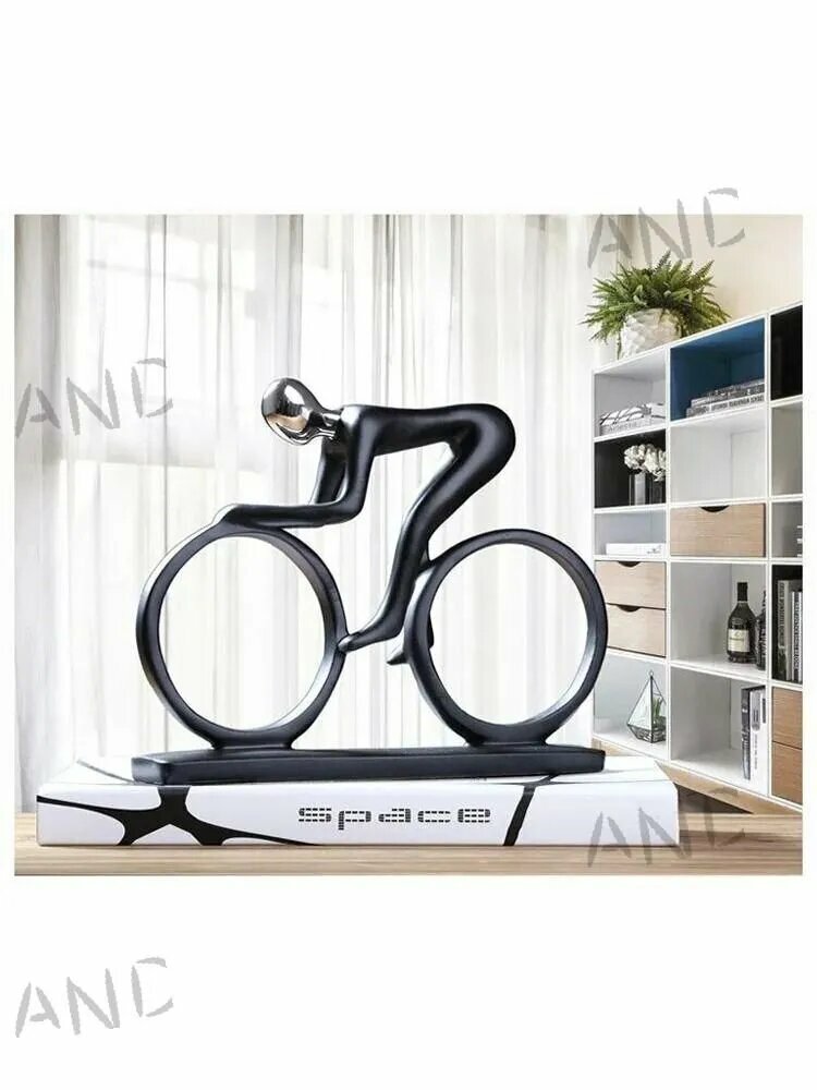 Статуя велосипедиста из смолы, дом, офис, гостиная.