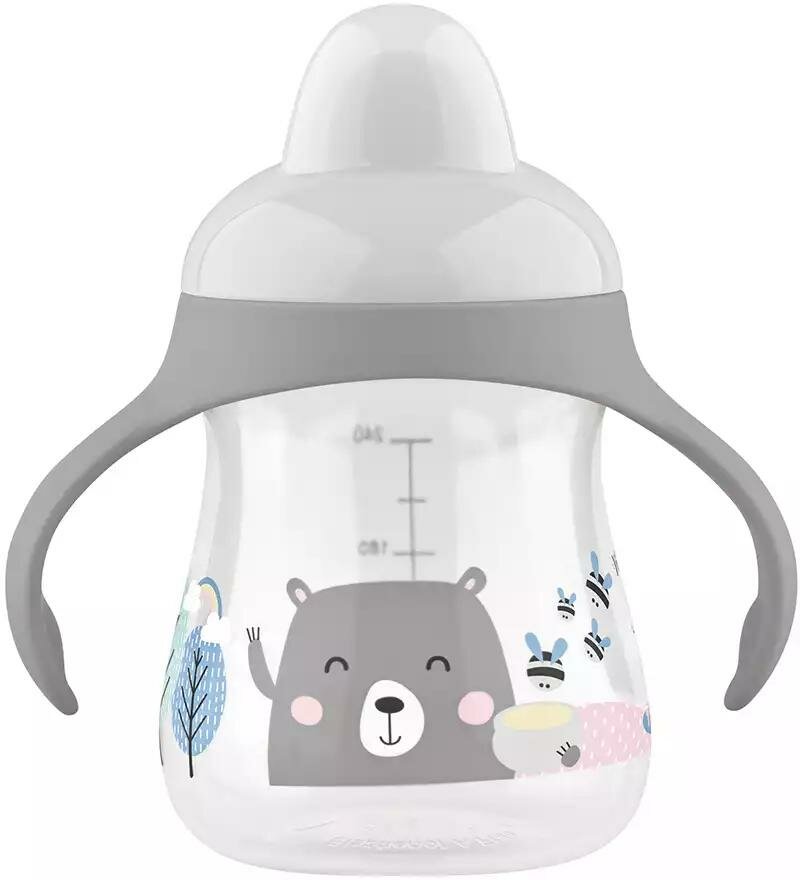 Поильник Lubby с твердым носиком, матовый, от 6 месяцев, 250 мл