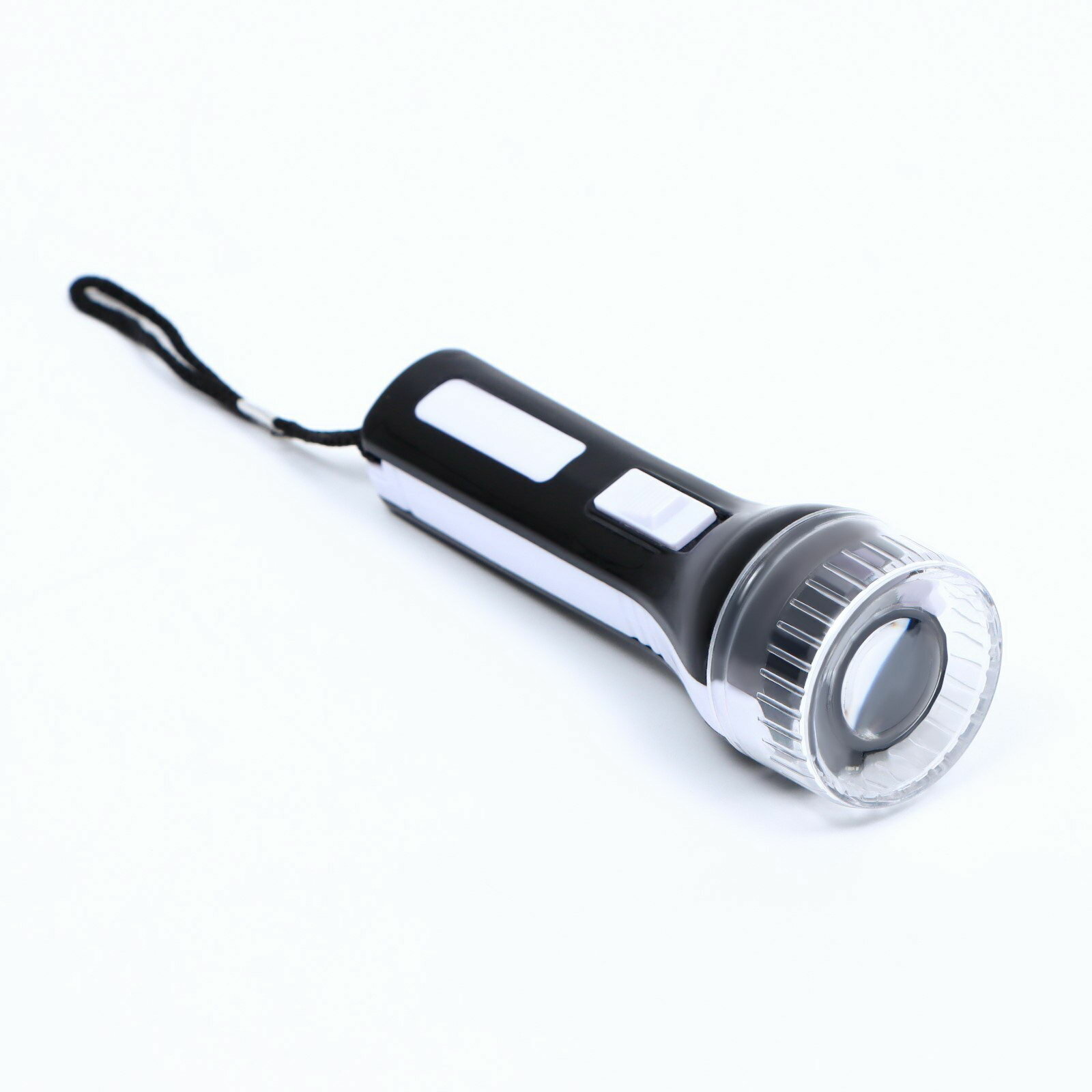 Фонарь ручной, AG3, черно-белый, материал корпуса: пластик, типоразмер батареек: lr41 (ag3, lr736, sr41)