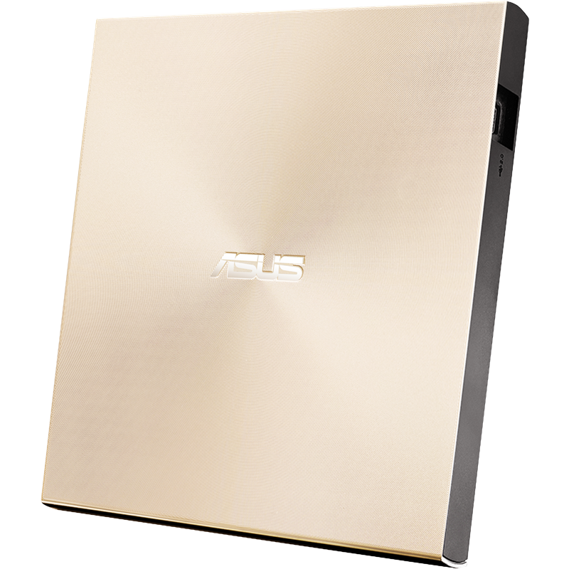 ASUS Привод DVDRW 8x8x8xDVD/24x24x24xCD ASUS ZenDrive U9M SDRW-08U9M-U, внешн, золотистый (USB2.0) (ret)