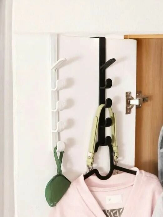 Крючки на дверь для ванной, кухни или прихожей навесные 2 шт / вешалка на дверь для одежды или полотенец