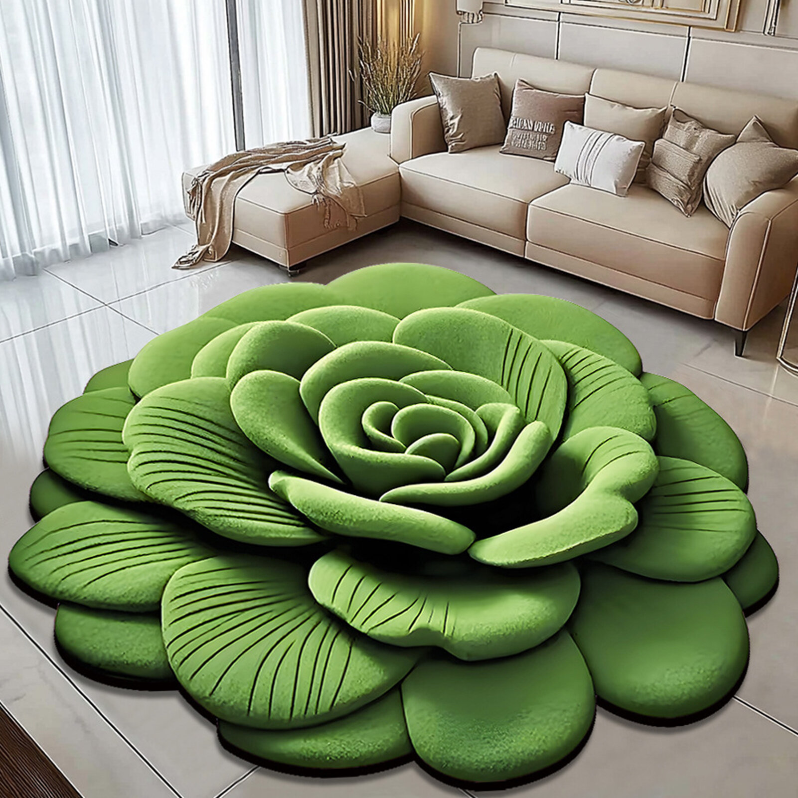 Aixin Ковер Розы 3D, 60x60cm