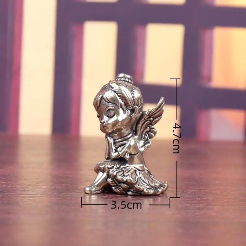 Миниатюрные латунные фигурки ангелов-хранителей