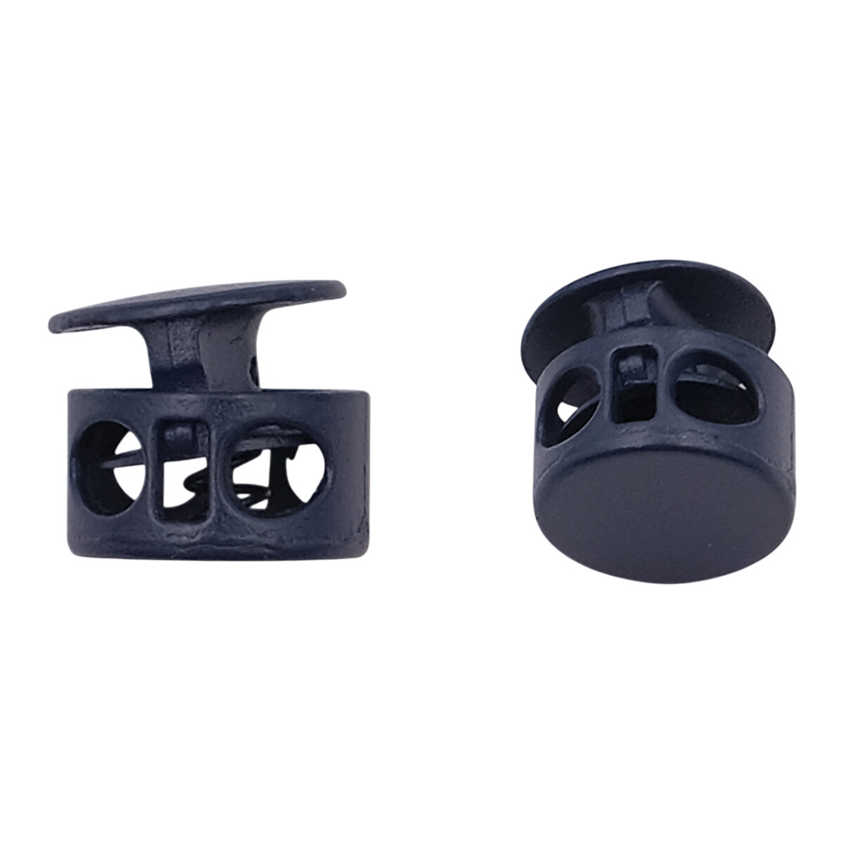 Фиксатор для шнура металлический, 10,5*11,8 мм, 10 шт, Айрис (матовый синий)