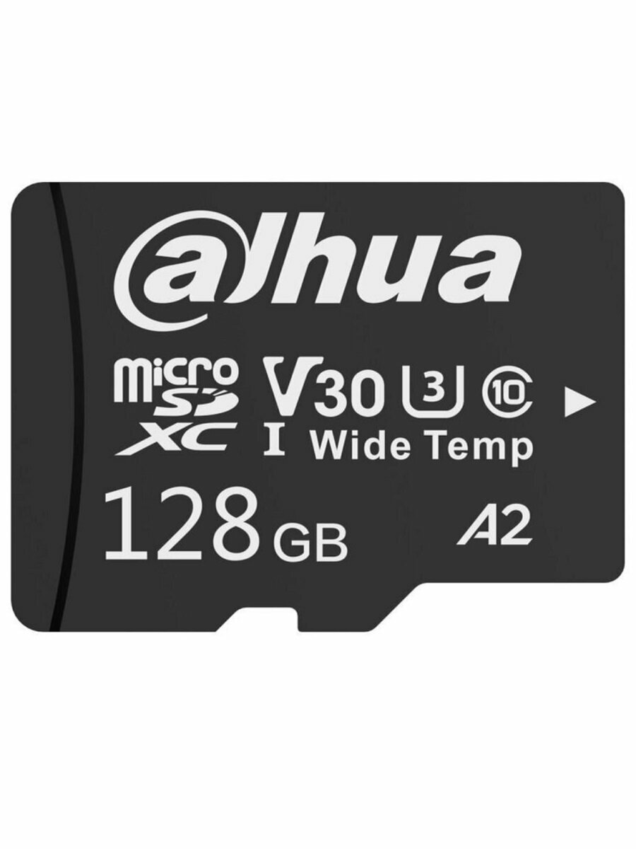 Карта памяти Dahua DHI-TF-W100-128GB (для видеонаблюдения, C10/U3/V30, microSD)
