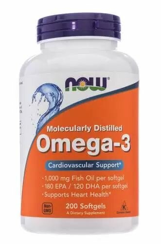 Omega-3 1000 mg, 200 капсул