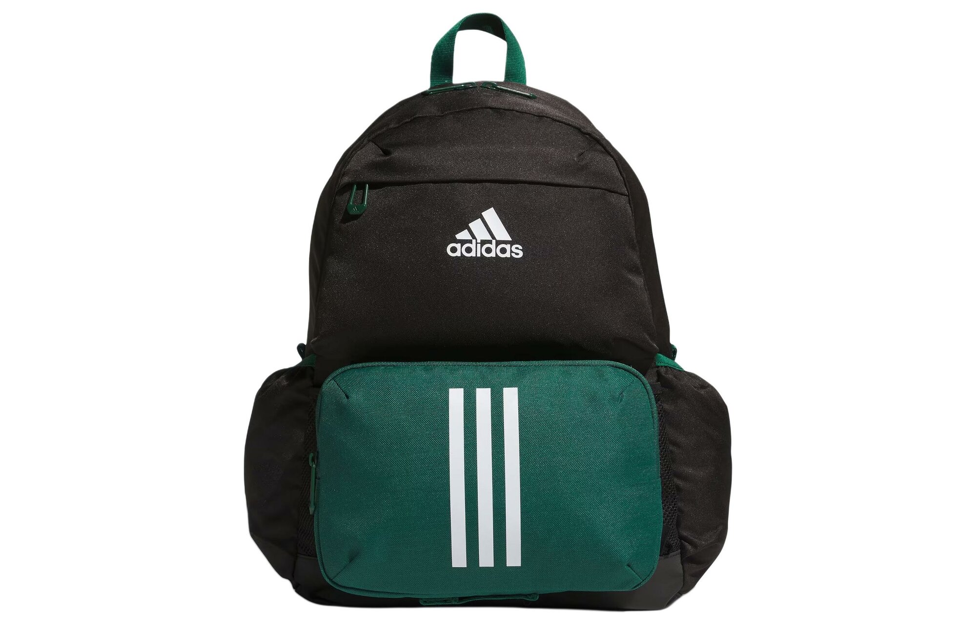 Рюкзак мужской Adidas полиэстеровый черный и лесной зелёный