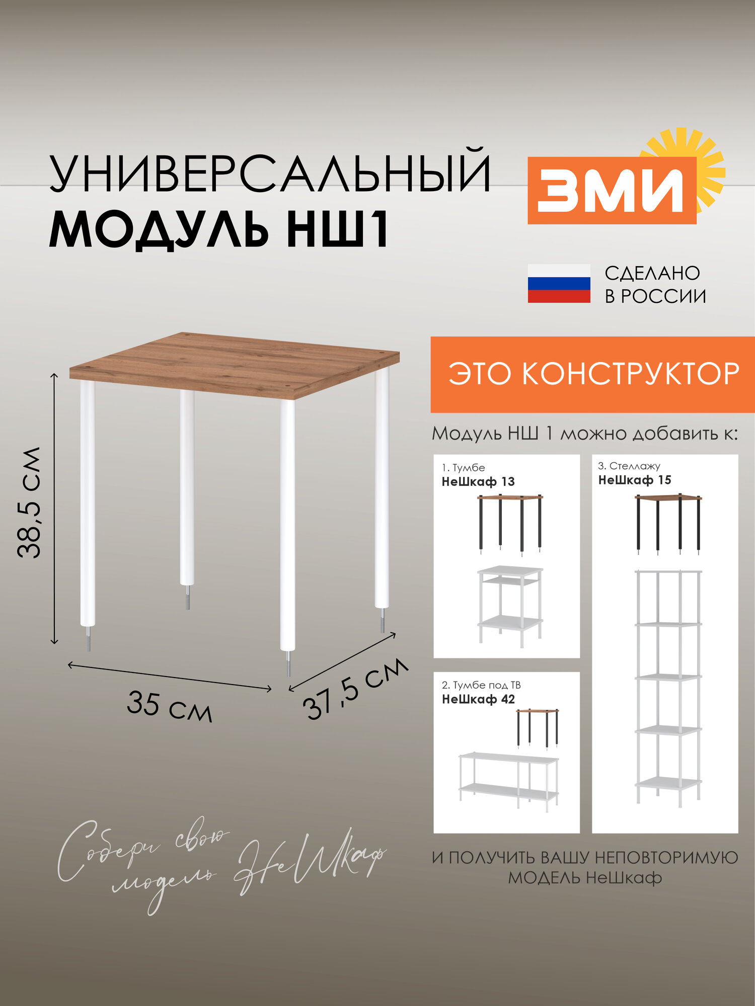 Модуль ЗМИ НеШкаф 1, металлический