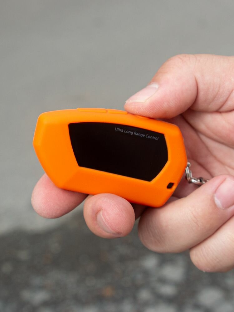 Чехол для брелока Pandora D027, Силиконовый Оранжевый