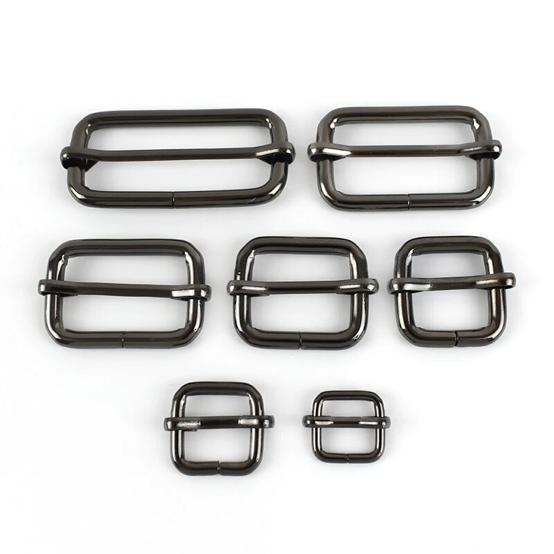 Meetee 10 шт. 13-50 мм металлическая пряжка для ремешка сумка ремень тесьма булавка пряжки ремень тройной скольжения фоторегулируемая роликовая застежка