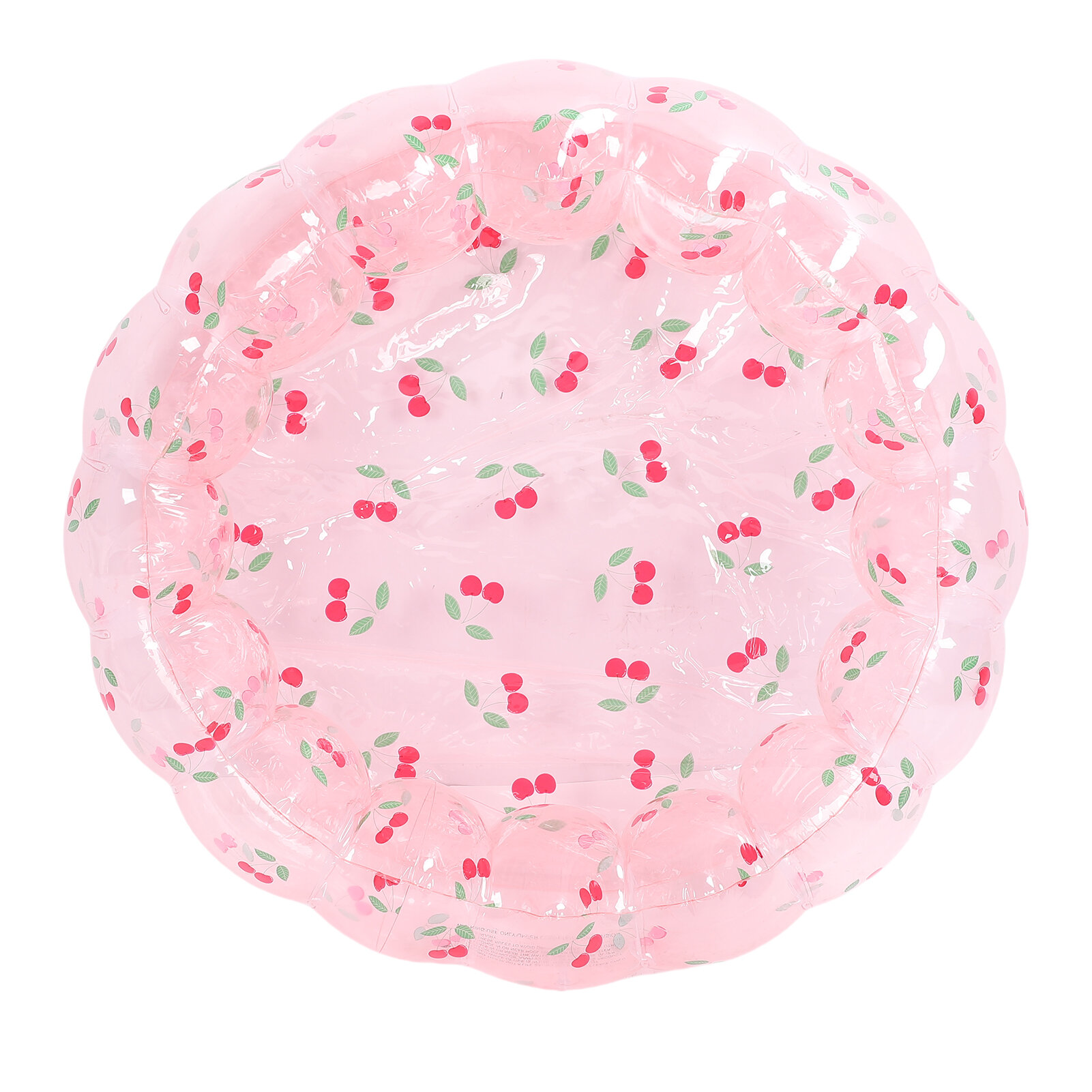 Небольшой надувной бассейн для малышей из ПВХ, портативный надувной бассейн с шариками для игр на воде, вечеринок, для использования в помещении и на открытом воздухе, прозрачный, вишневый цвет.