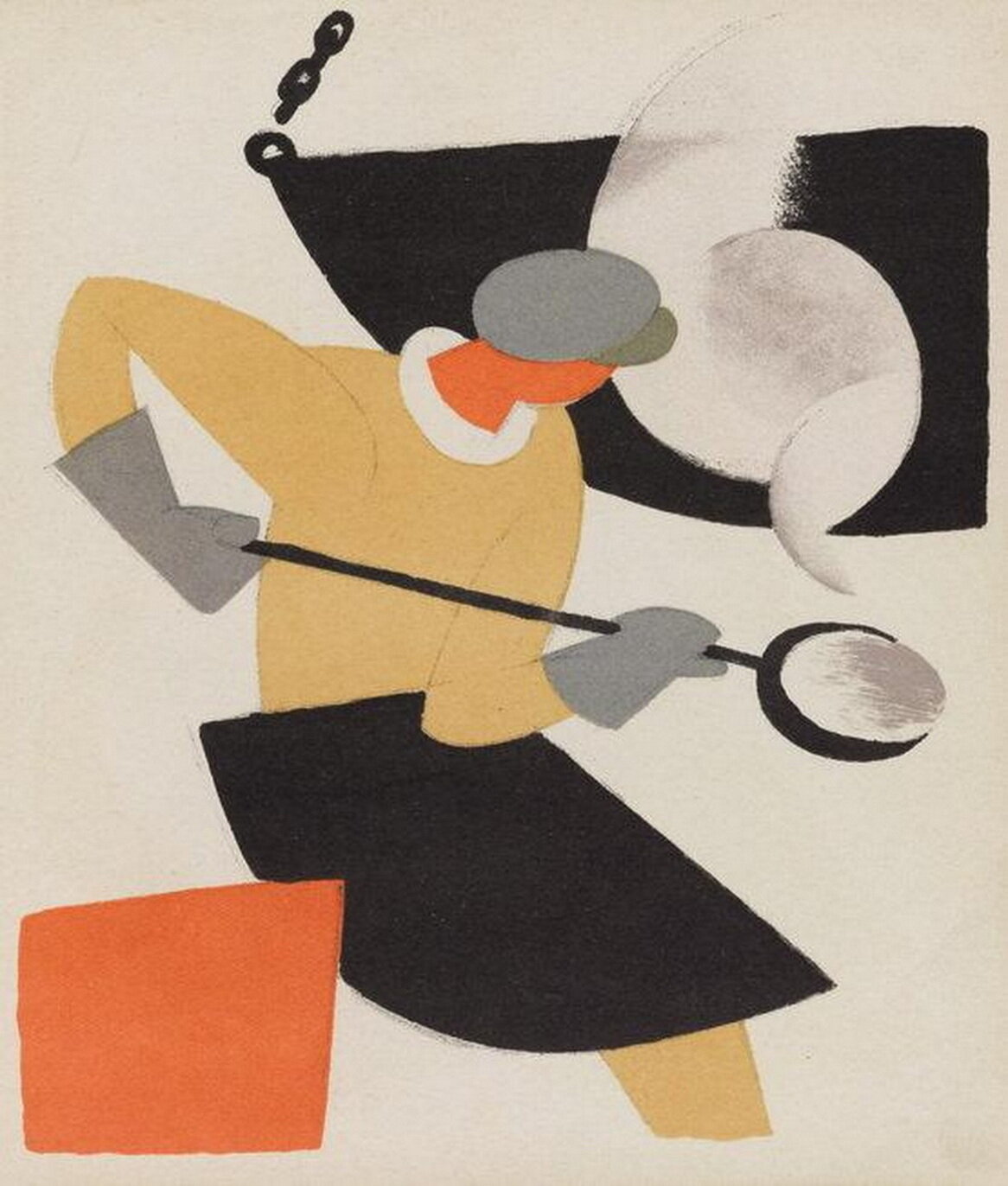 Плакат, постер Владимир Лебедев, русский конструктивизм на бумаге, размер 42х60см