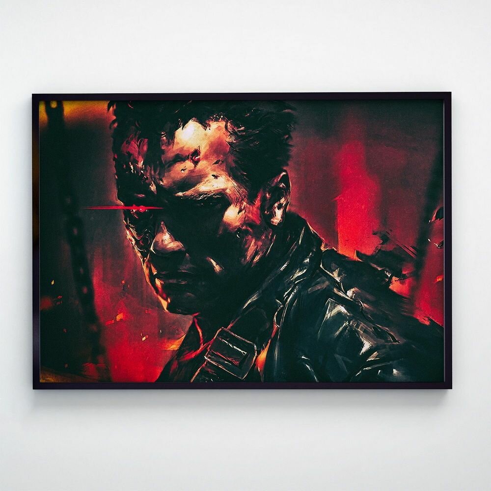 Плакат, постер Терминатор (Terminator) на бумаге, размер 60х84см