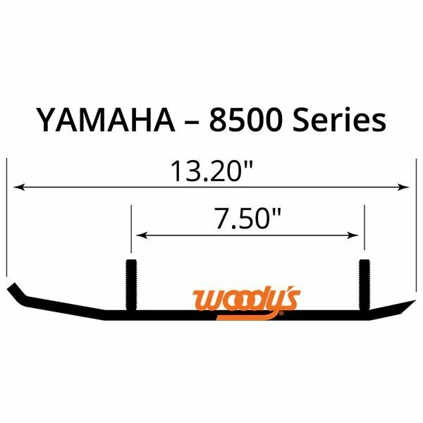 Коньки для снегохода Yamaha WYV-8500 8" карбидовый кант