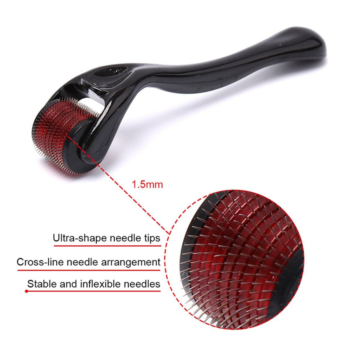 0,25-2,0 мм 540 игл титановый микроигольный ролик, микроигольный ролик для красоты кожи