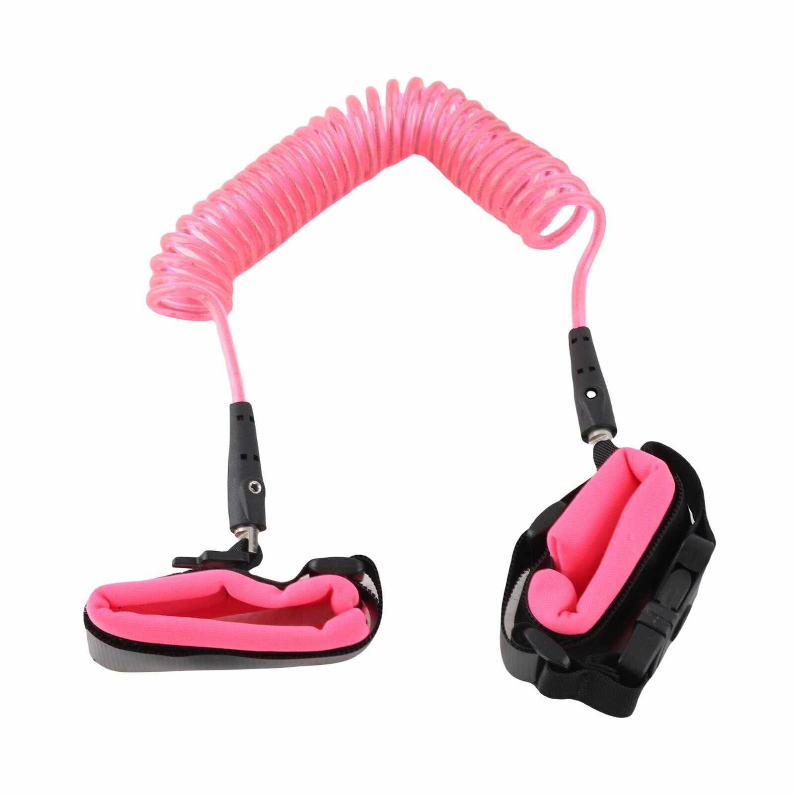 Детский поводок-браслет с защитой от потери, 2,5 м, с замком безопасности и ключом, розовый ремешок безопасности для малышей