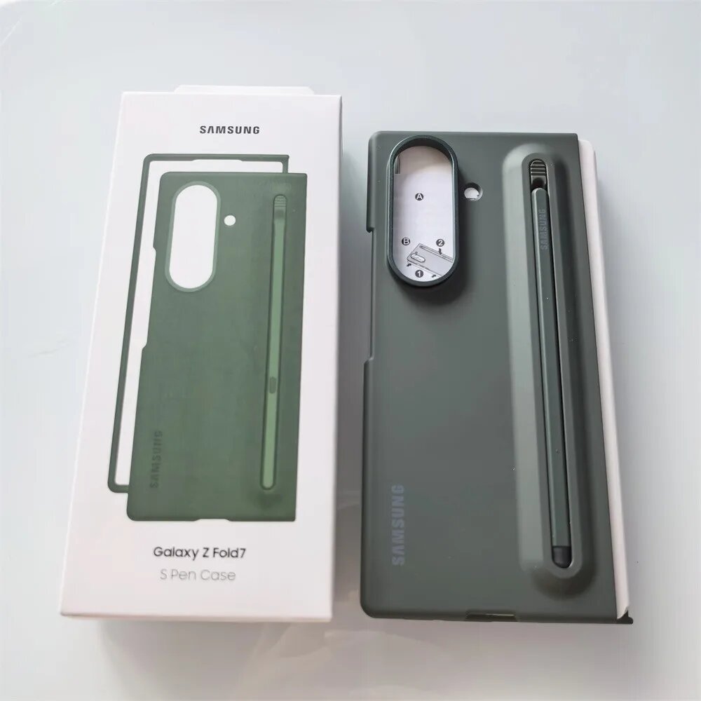 Новый чехол для телефона Samsung Z Fold 7 5G Skin Feel S Pen, полный защитный противоударный чехол со встроенным стилусом для Galaxy Z Fold7