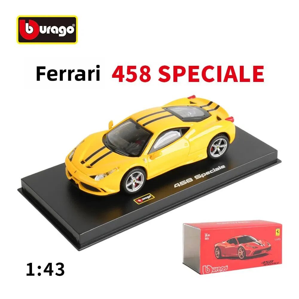 Машинка BBURAGO 1:43 Ferrari Издание в твердом переплете Модель автомобиля из легкого сплава