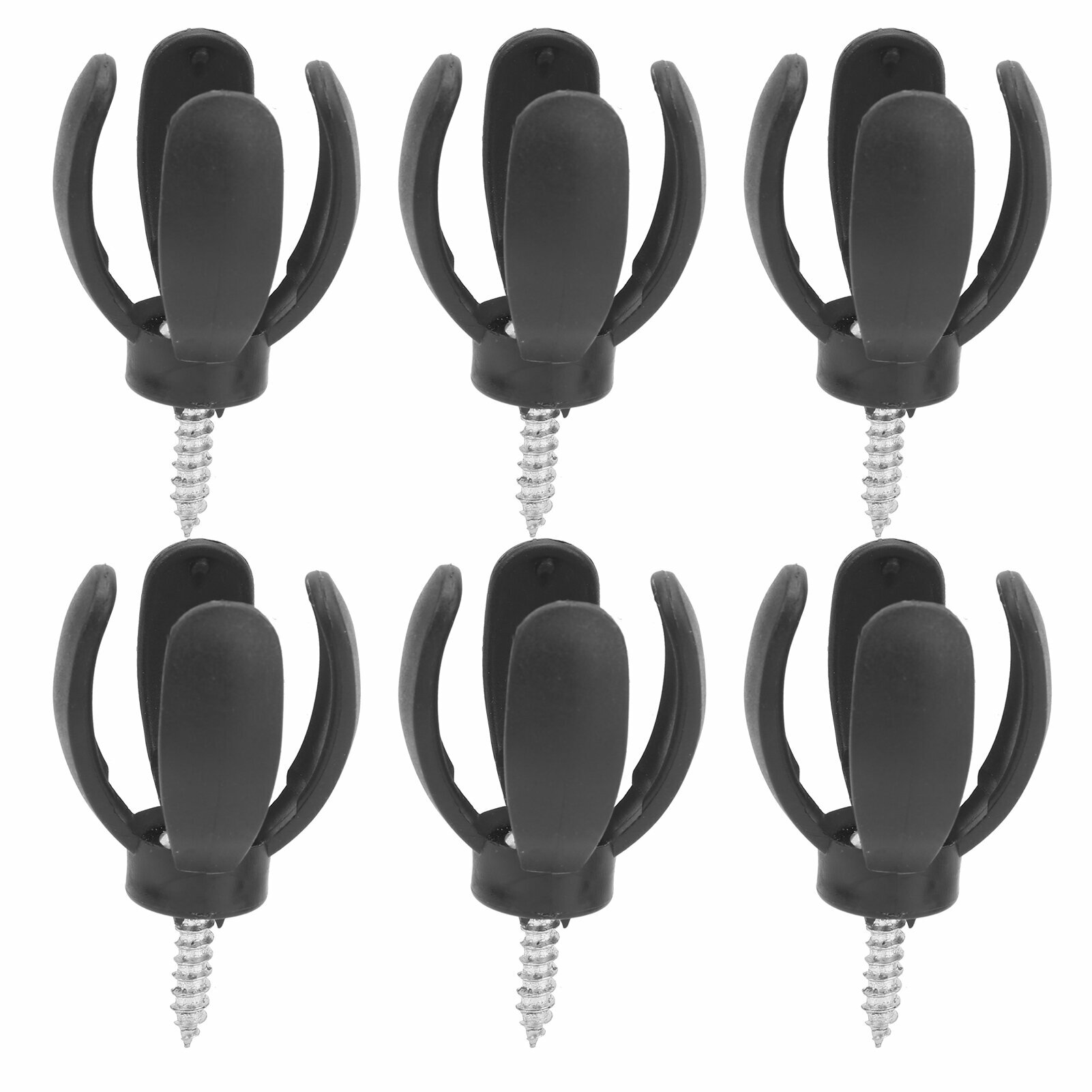 6Pcs Flower Petal Shape Golf Ball Pickup Tool 4 Prong Grabber Retriever Claw