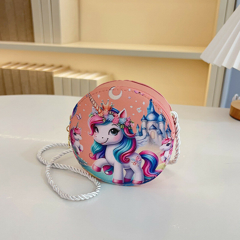Trendy kids сумка для девочек единорог милая и забавная из pu легкая и прочная