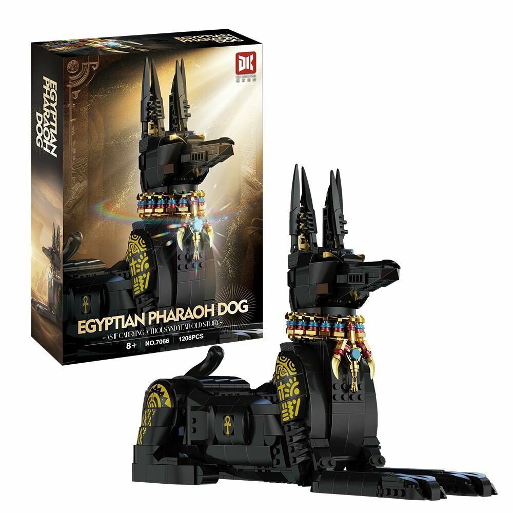 Египетский фараон собака конструктор(1208 деталей)DIY сборка игрушек/Коллекционная модель