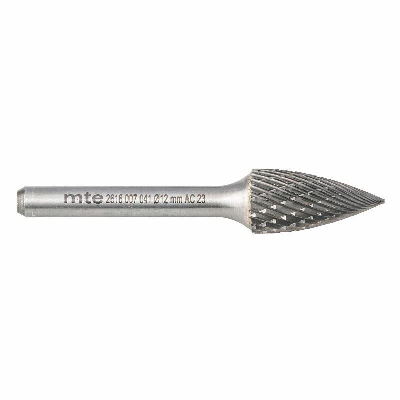 Борфрезы твердосплавные MX форма G D12X25X6 мм, mte