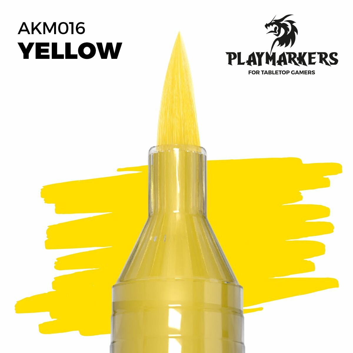 Акриловый маркер с кистью AK Interactive Playmarkers - Yellow