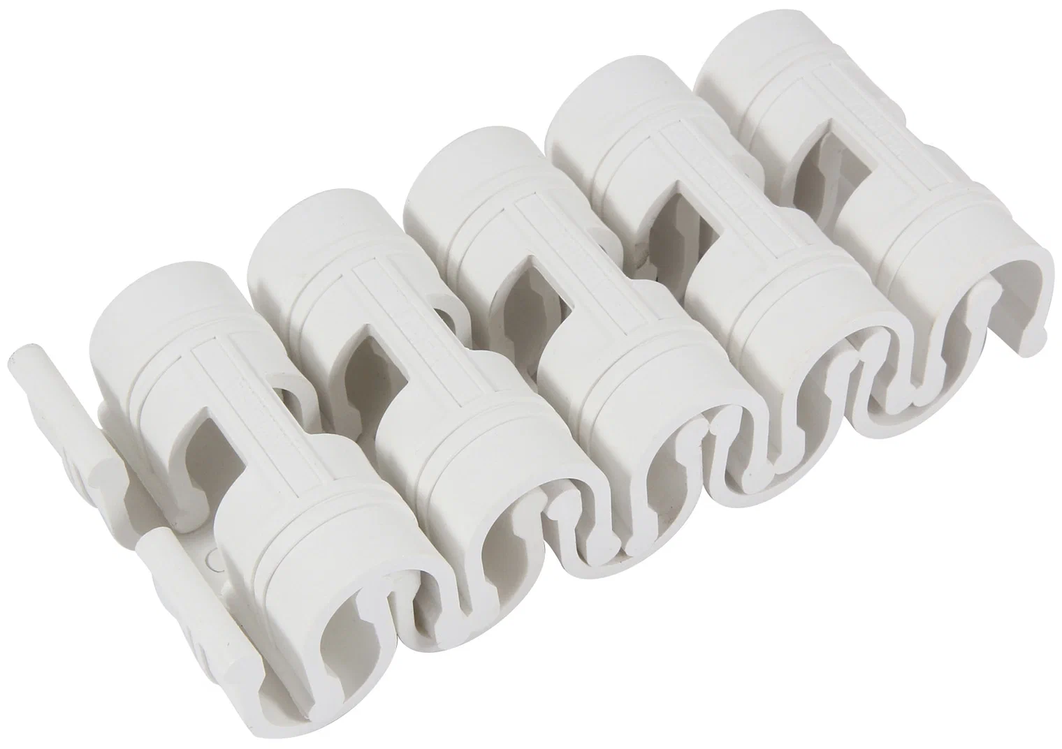 Качественный зажим для крепления плёнки/ укрывного материала "спанбонд" к каркасу парника, d20мм. / комплект 10 штук