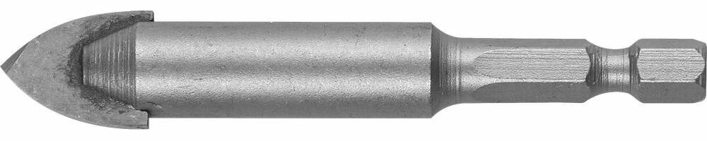 Сверло по стеклу и кафелю ЗУБР, 14 мм, 2х кромка, HEX 1/4 29840-14