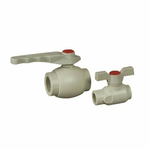 FV-Plast Кран шаровой полипропиленовый ф 32 ручка PP-R серый 301032