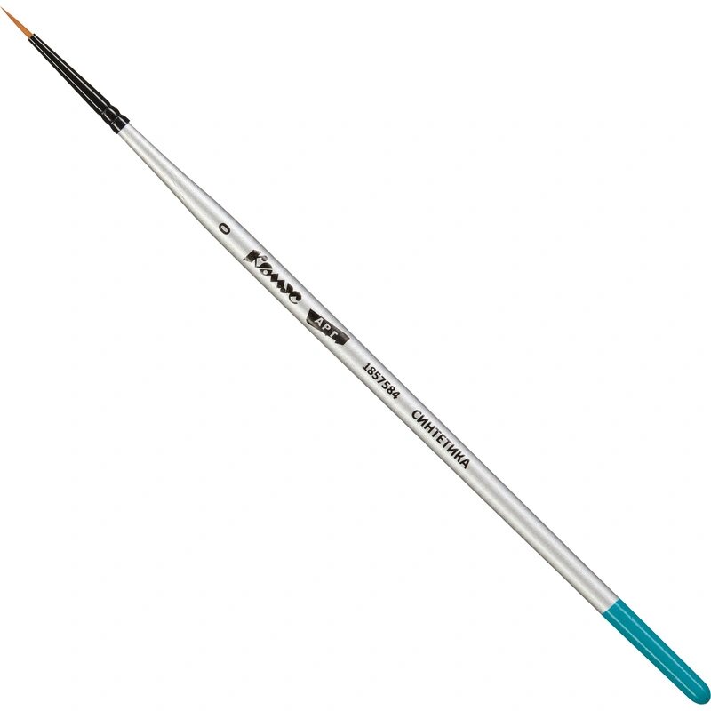 Кисть художественная Комус Арт синтетика мягкая, кругл,№ 0, короткая ручка