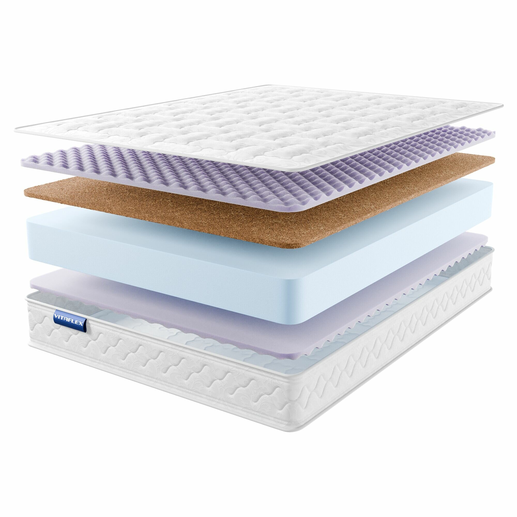 Матрас Vitaflex Forma Comfina 160х200 высота 25 см анатомический средней жесткости кокосовый Беспружинный