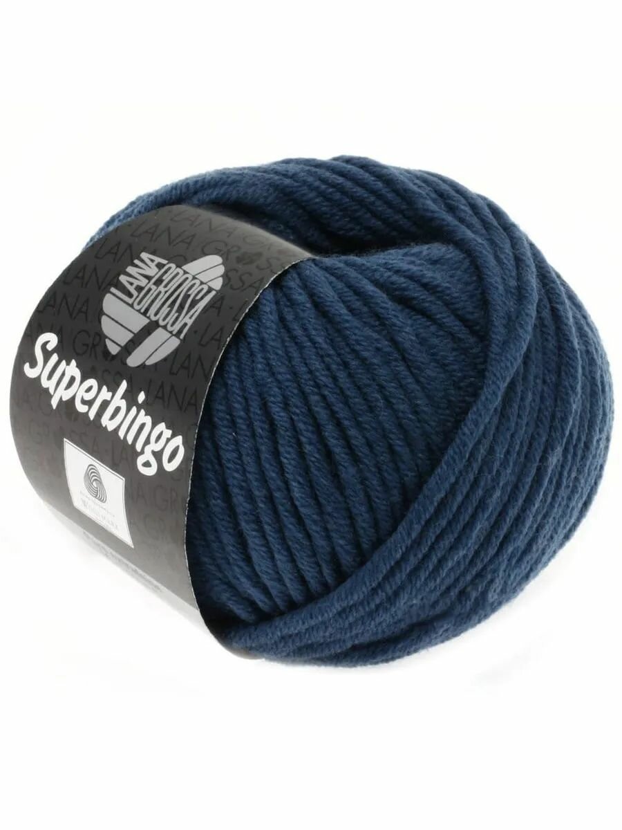 Пряжа для вязания Lana Grossa Superbingo мериносовая, цвет 007, 1 моток