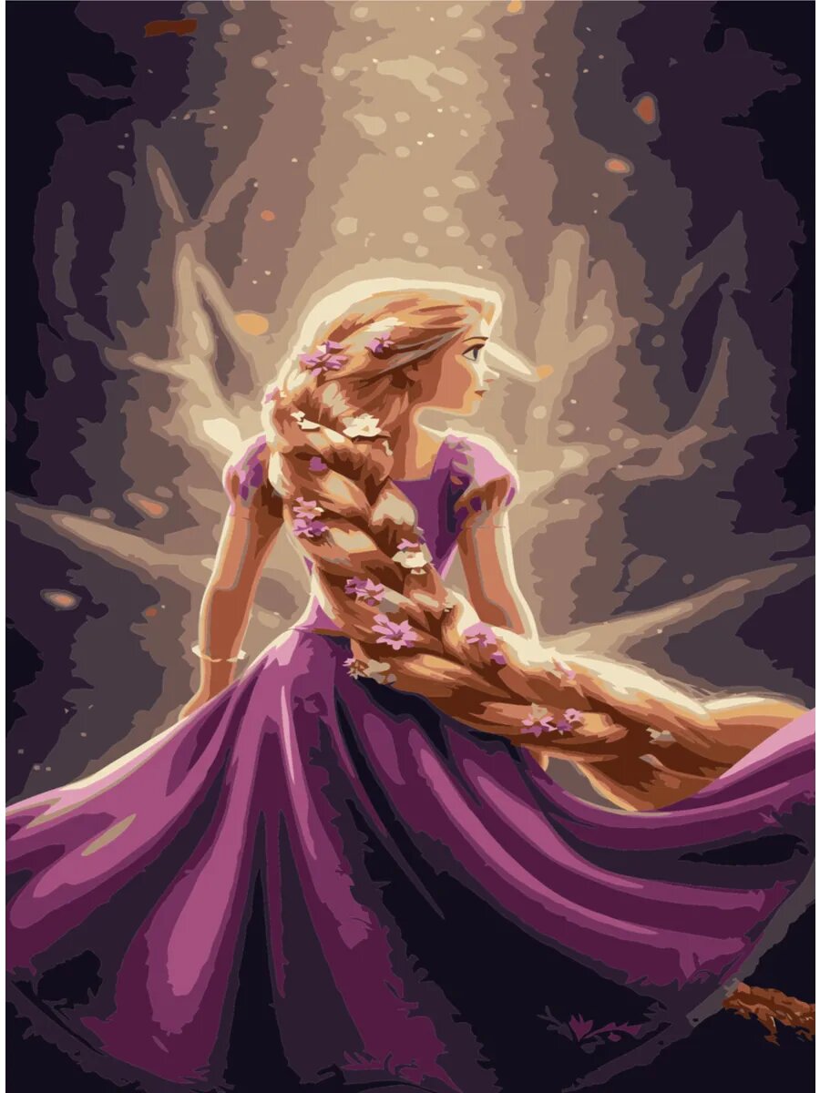 Картина по номерам рапунцель