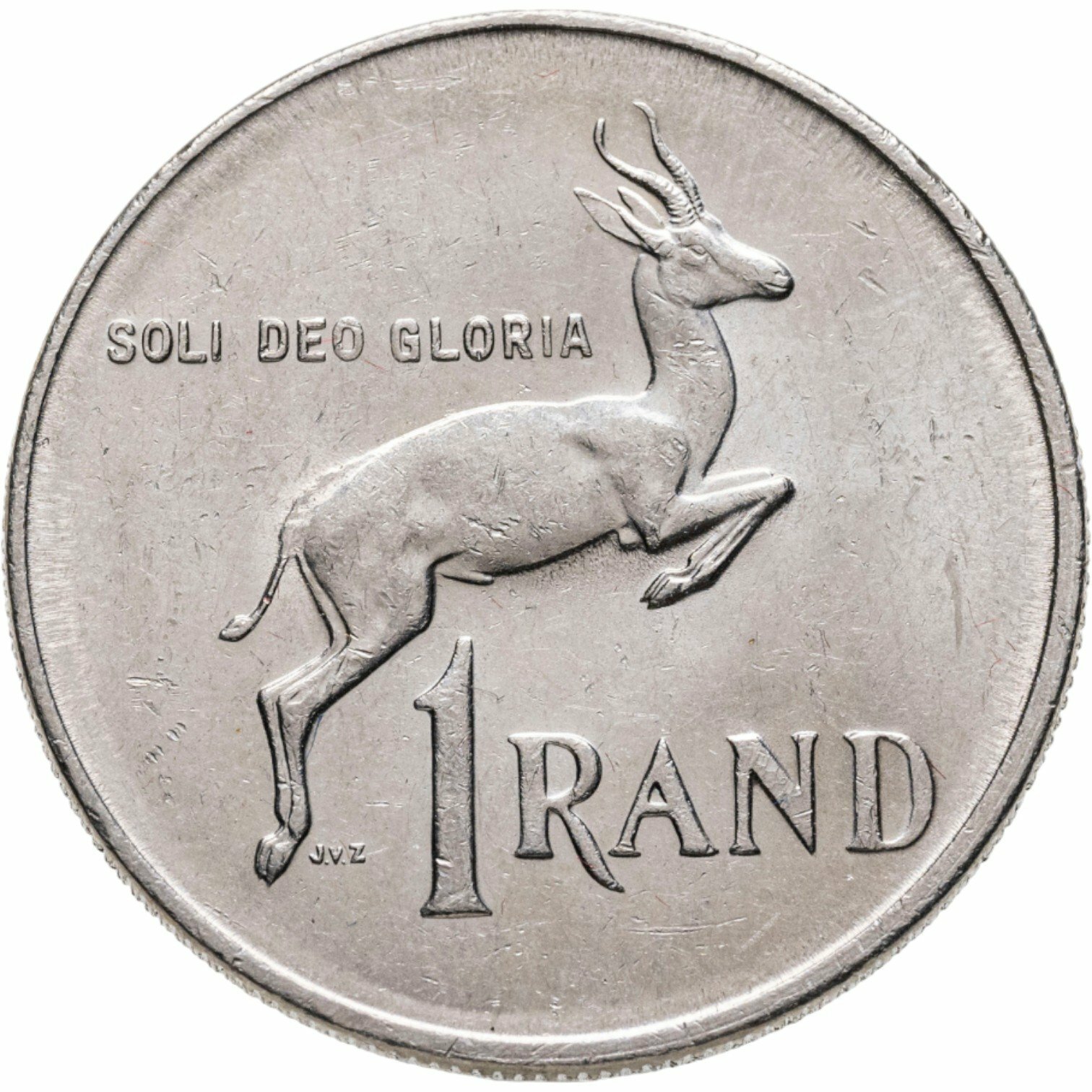 ЮАР 1 ранд рэнд, rand 1989, Никель, в сохранности AU