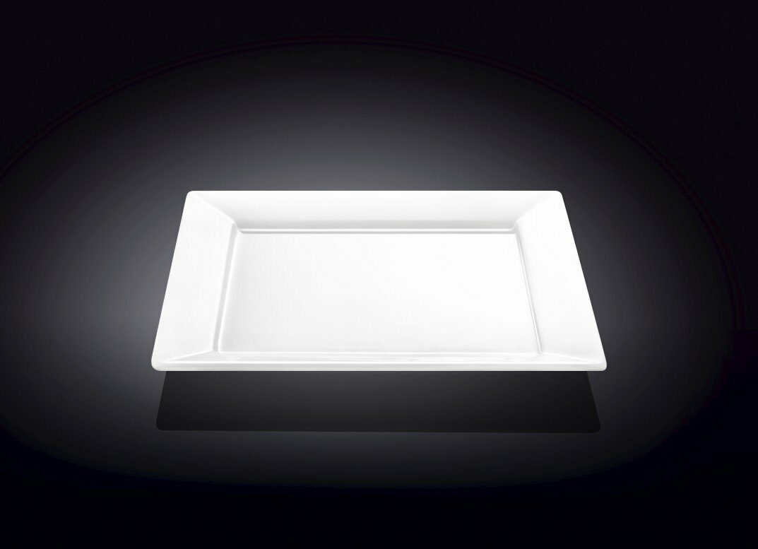 Блюдо Wilmax квадратное, фарфор, 25x25 см, белое, WL-991223/A