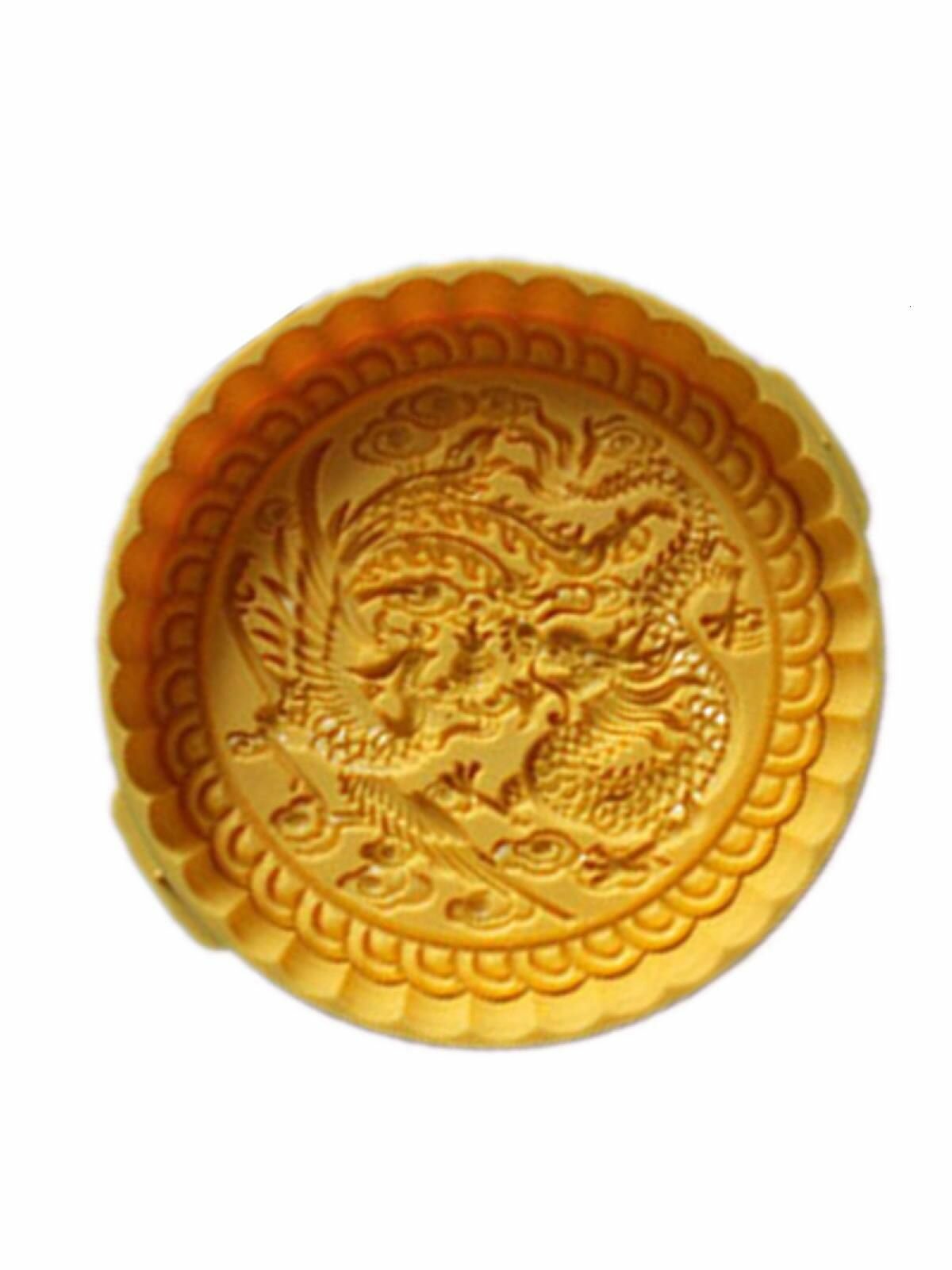 1 полуавтоматическая форма для торта с ручным прессованием, регулируемая по высоте, весом 2 кг, подарочная форма для торта с традиционным рисунком -танец летящего дракона и феникса