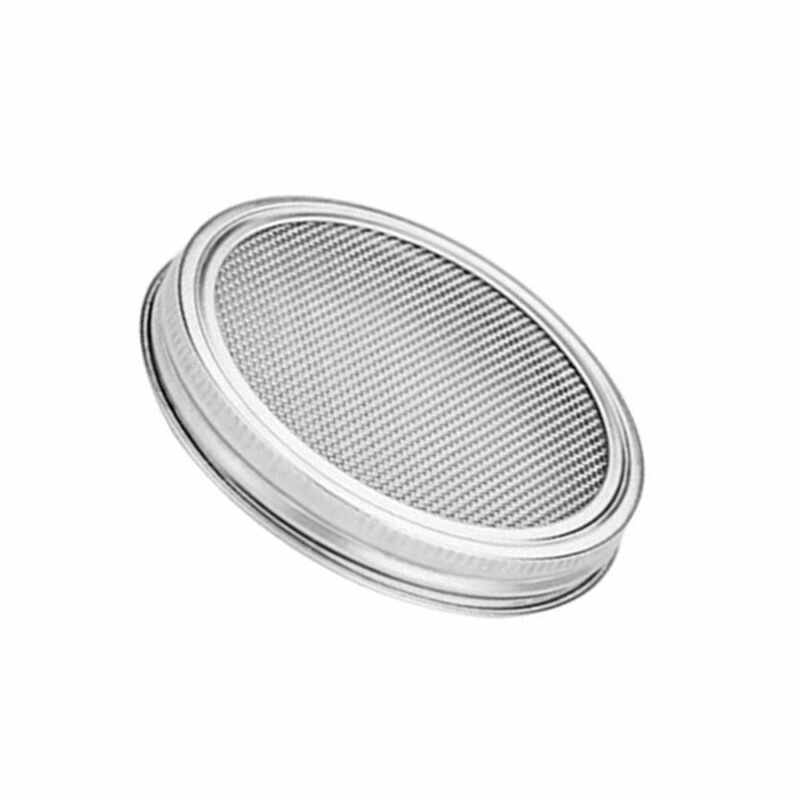 Крышка для проращивания в банке Mason jar-70 сетчатая крышка с горловиной 1