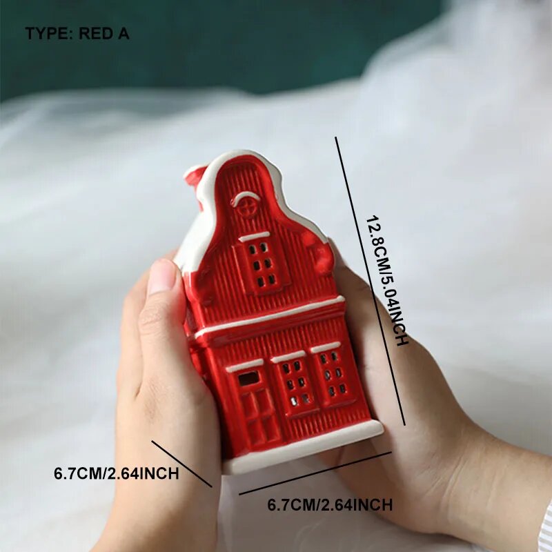 Керамический подсвечник TingKe, Красный