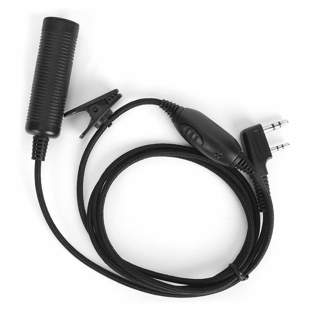 Военный кабель-адаптер PTT K Head для двусторонней радиостанции Baofeng Kenwood HYT, совместимый с аксессуаром для связи