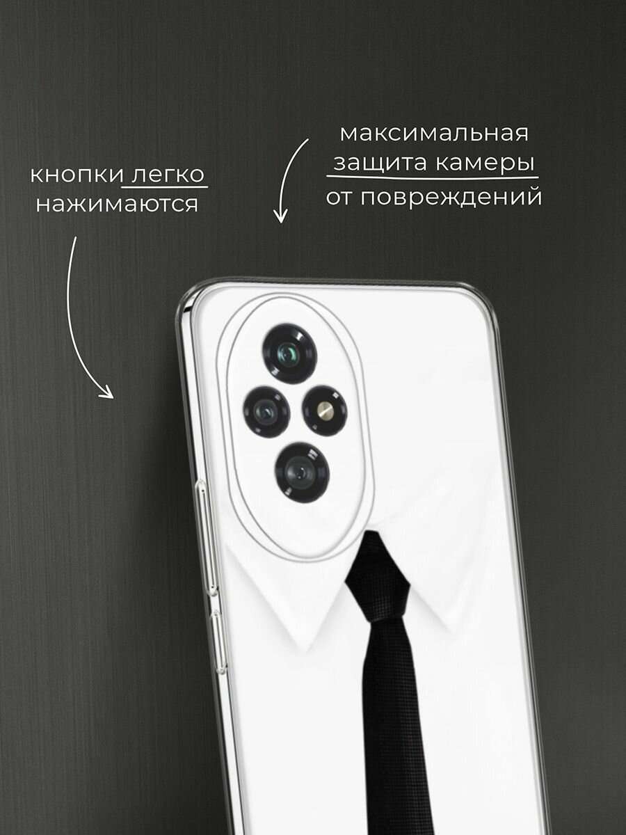 Силиконовый чехол на Honor 200 / Хонор 200 с принтом "Галстук" — фото 1